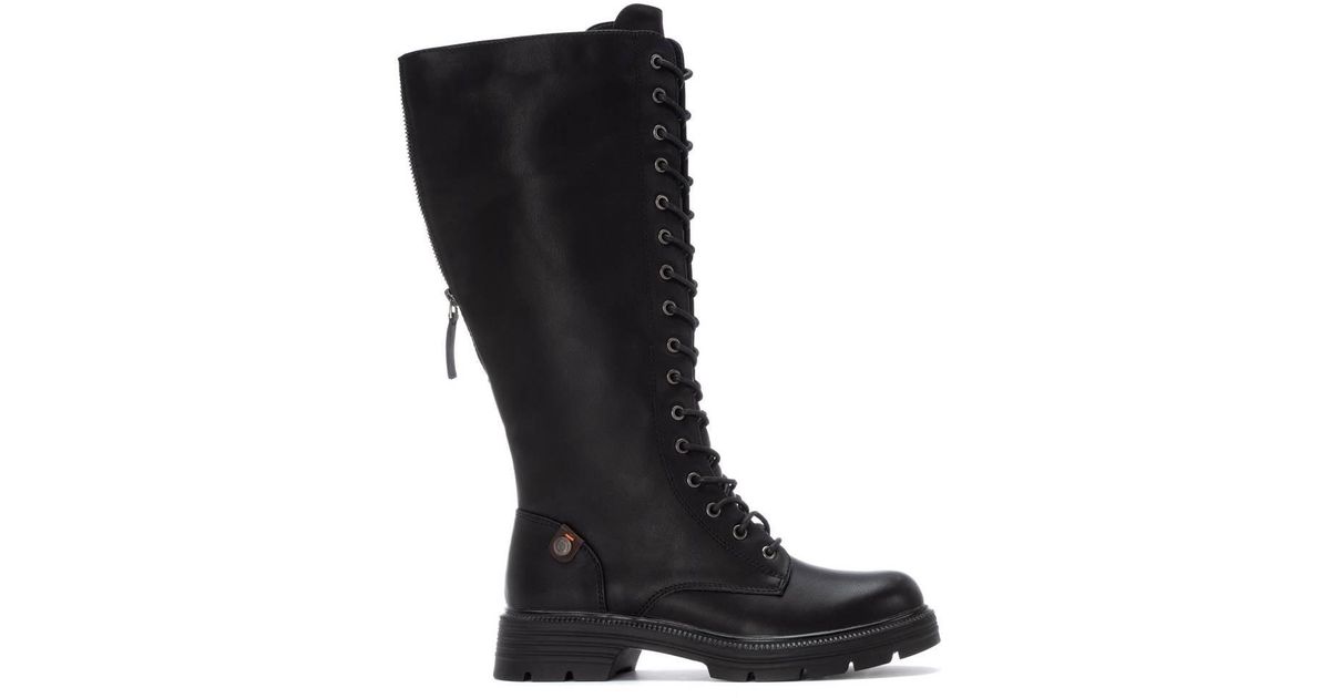 Xti Combat Boots Refresh Collection By in Black | Lyst