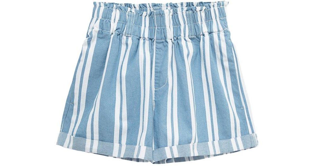 Habitual High-Waist Short in Blue | Lyst
