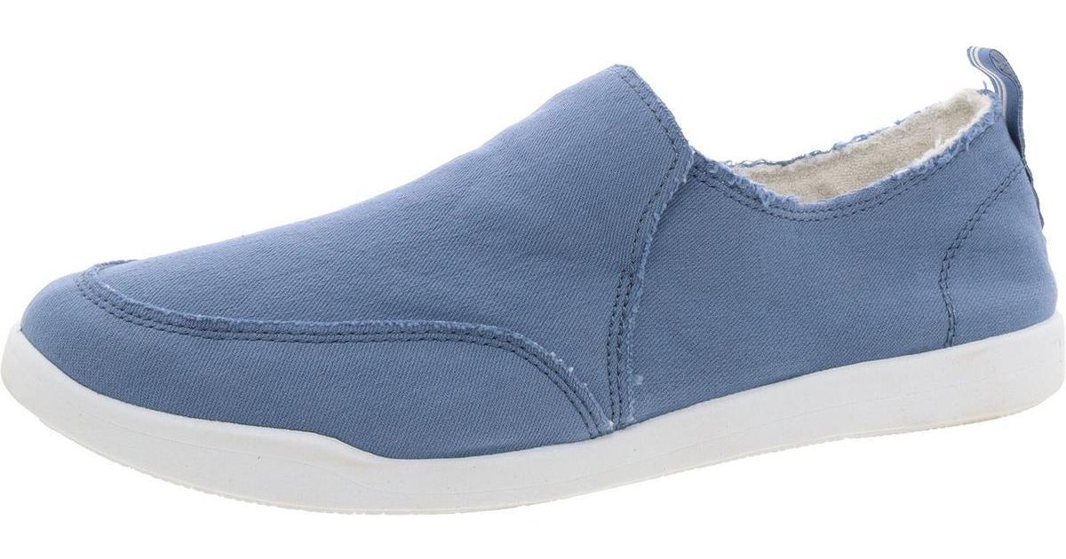 Vionic Beach Malibu Frayed Lifestyle Slip-On Sneakers in Blue | Lyst