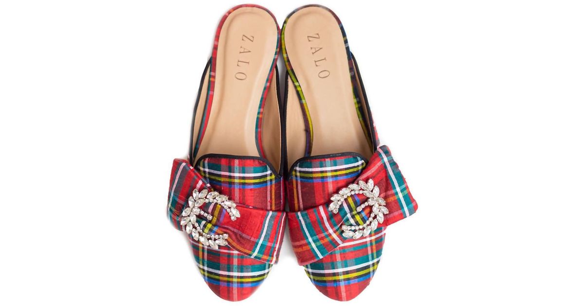 House of Z A L O Cheers Mule in Red | Lyst