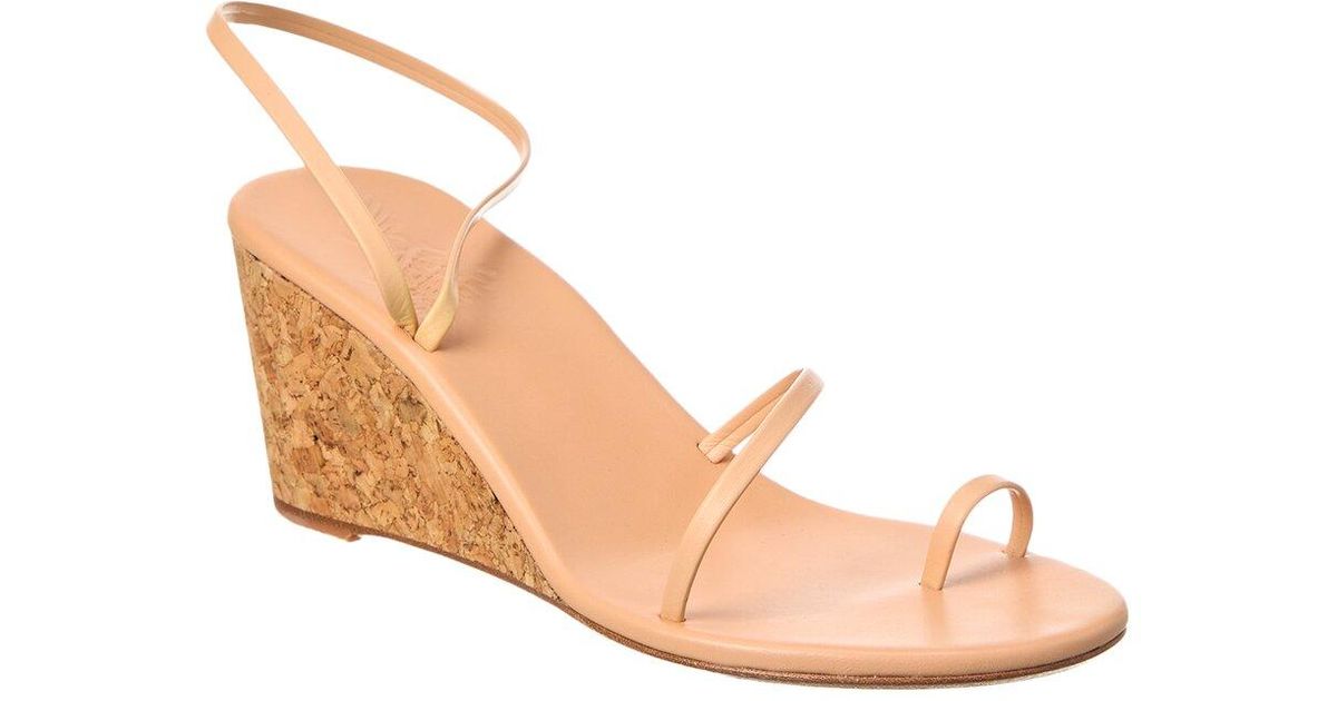 Ancient Greek Sandals Chora Mid Wedge Leather Sandal in Brown | Lyst