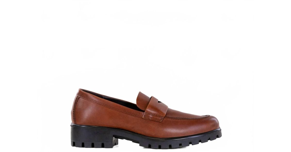 Ecco Modtray Penny Loafer in Brown | Lyst