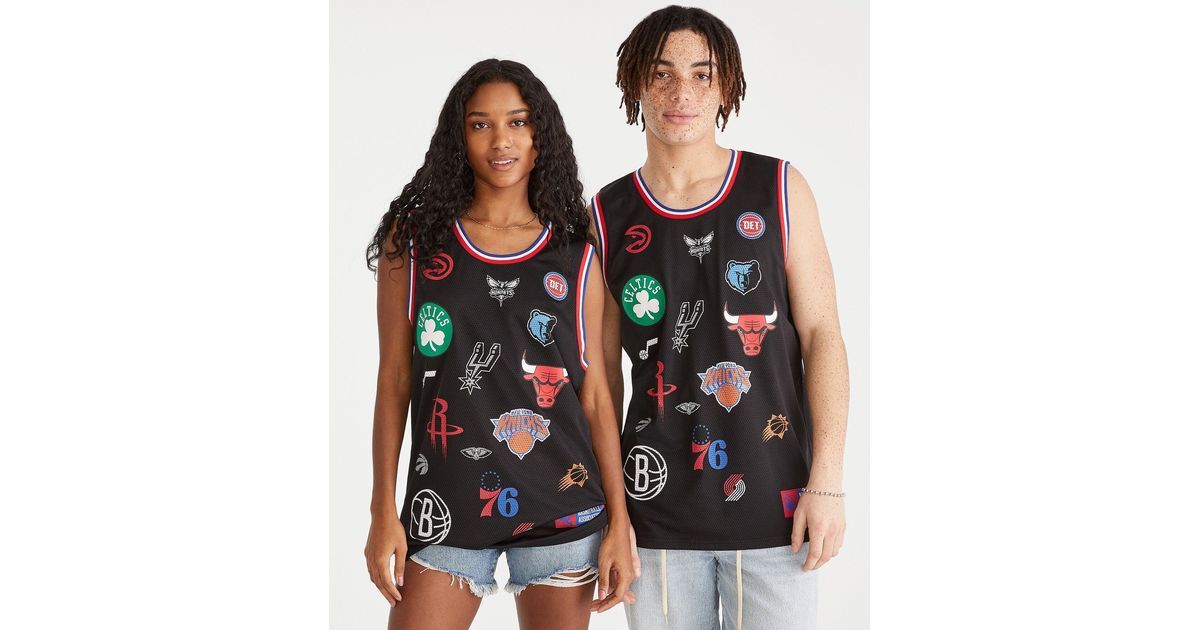 Aéropostale Nba Team Logos Mesh Tank in Black for Men | Lyst