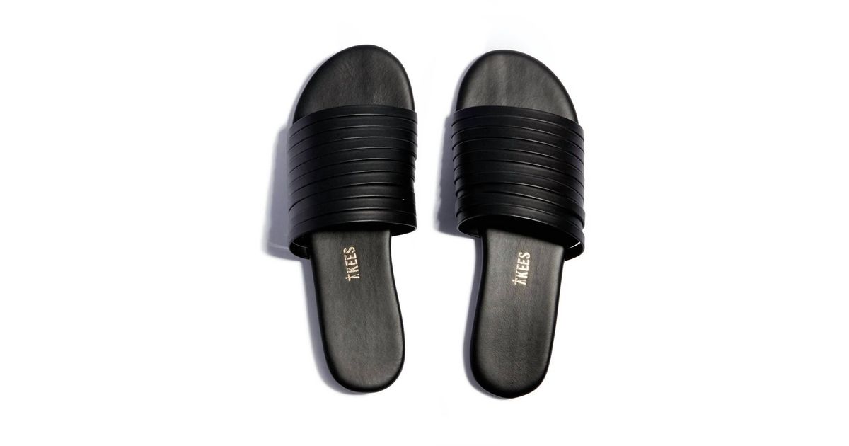 TKEES Avery Slide in Black | Lyst