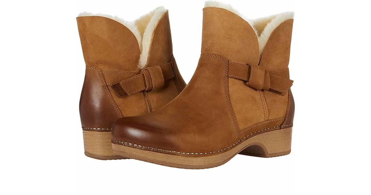 Dansko Bessie Shearling Boot in Brown | Lyst