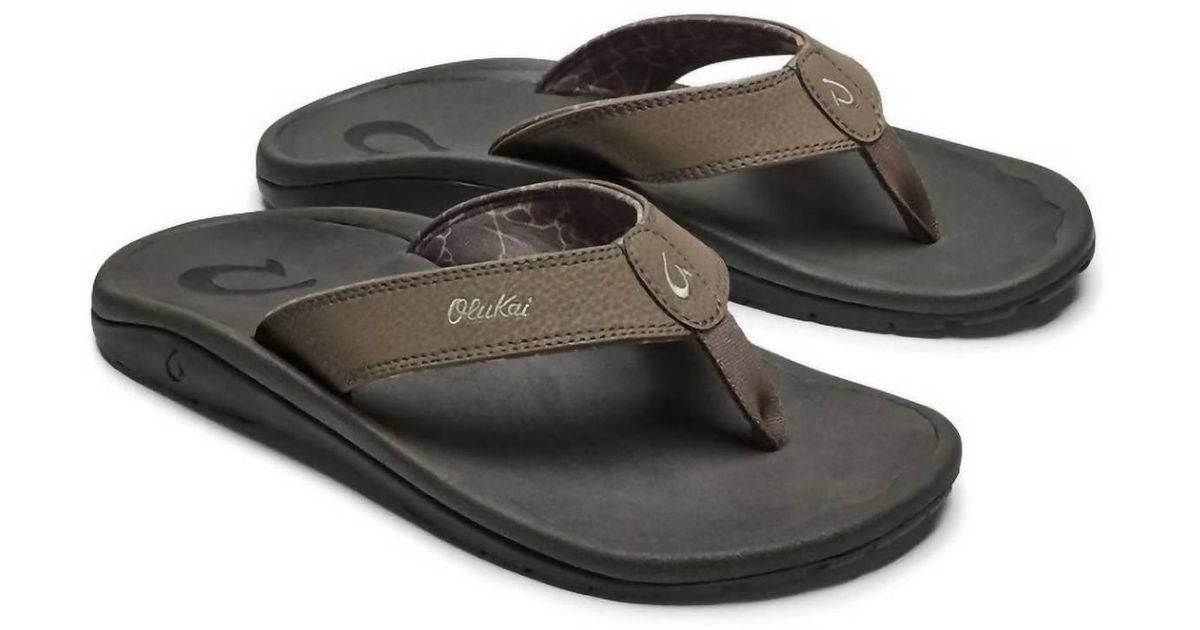 Olukai Ohana Slipper in Gray for Men | Lyst