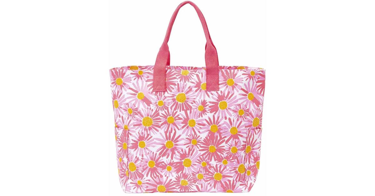 rockflowerpaper Canvas Tote in Pink | Lyst