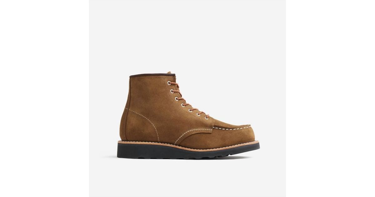 Red Wing Classic Moc Short Boot in Brown | Lyst