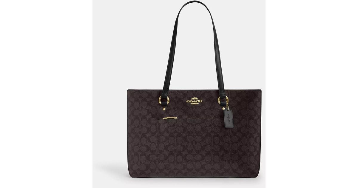 COACH Station Tote Bag in Black | Lyst