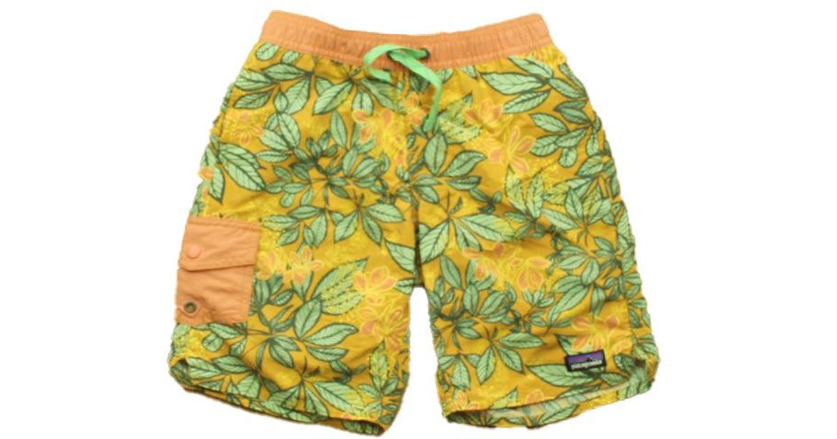 Patagonia Boys Trunks in Yellow for Men | Lyst