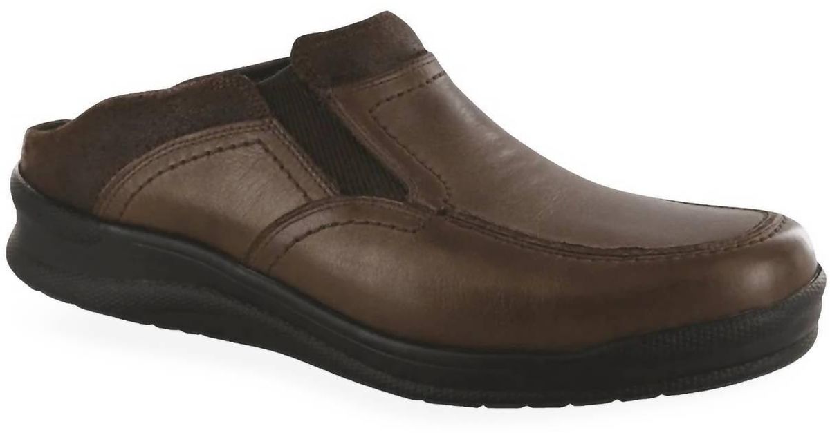 SAS Slip On Leather Mule in Brown for Men | Lyst