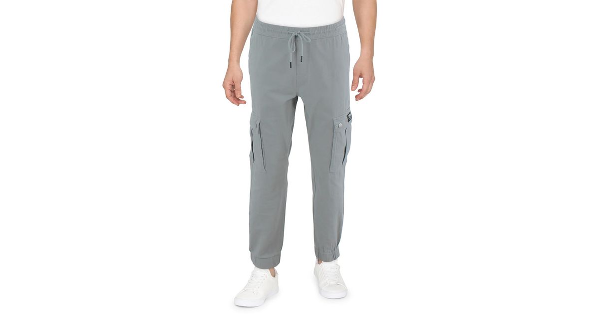 Wesc Slim Cargo Jogger Pants in Gray for Men | Lyst