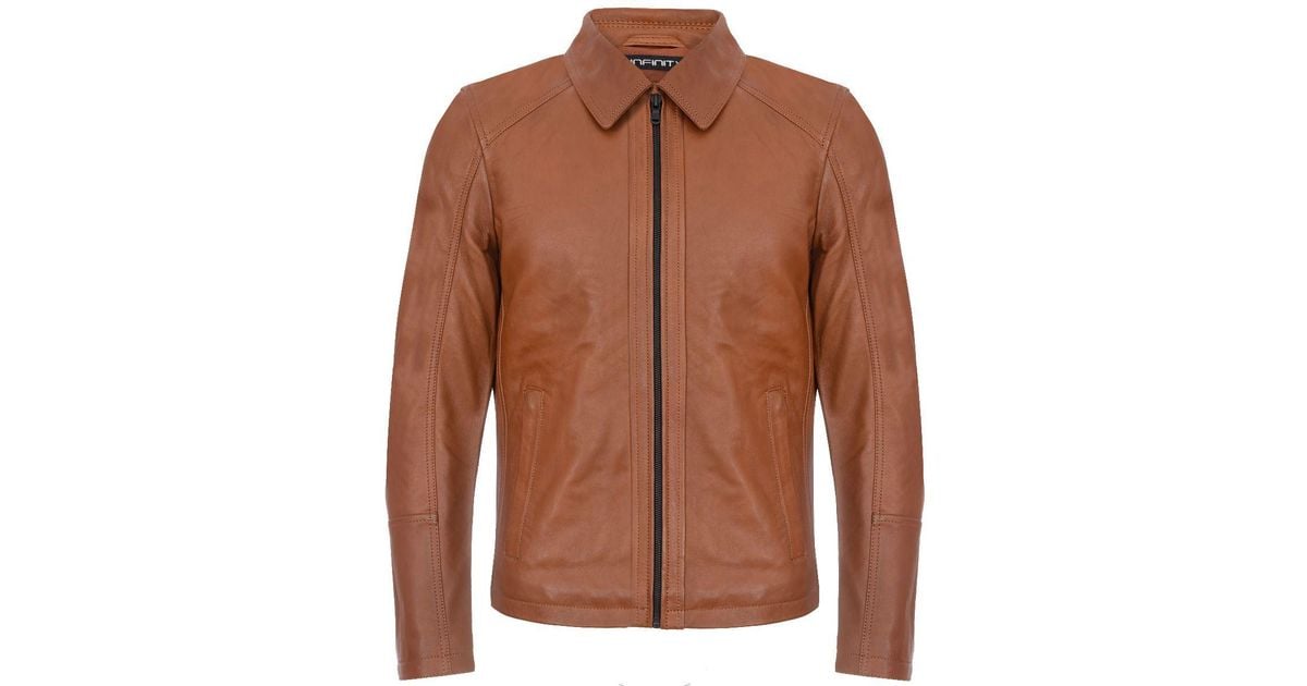 Infinity Leather Smart Classic Harrington Leather Jacket-New York in ...