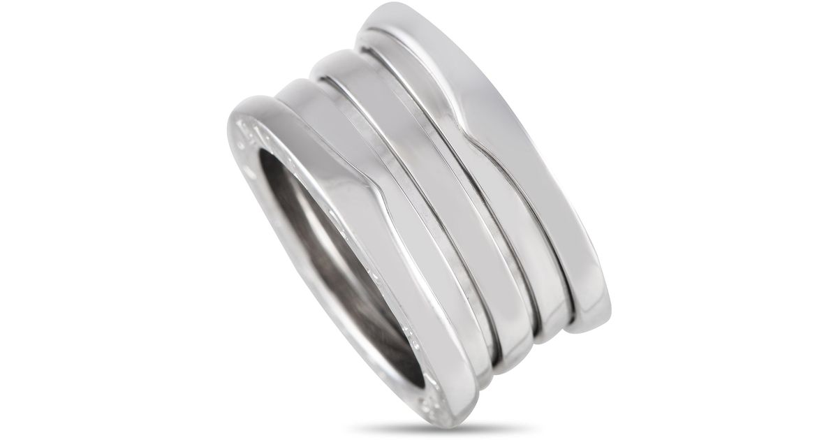 BVLGARI B. Zero 18k Gold Ring Bv26-052024 in Gray | Lyst