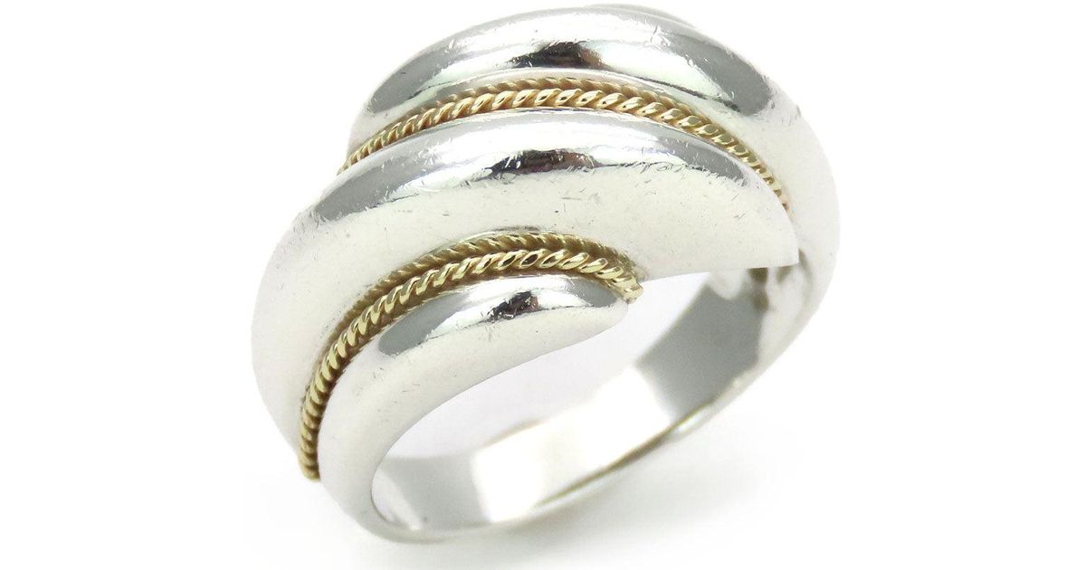 Tiffany & Co. Twist Rope Ring in Metallic | Lyst