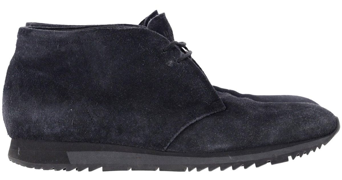 Prada Lace-up Boots in Blue for Men | Lyst