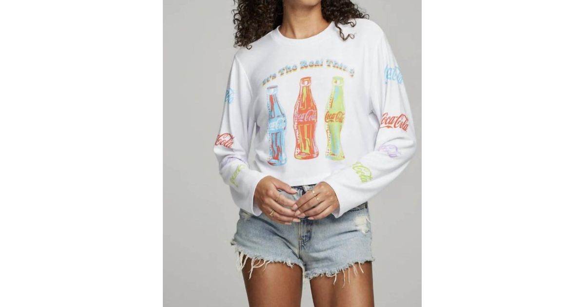 Chaser Brand Coca Cola Neon Pop Art Top Coca Cola Neon Pop Art Top in ...