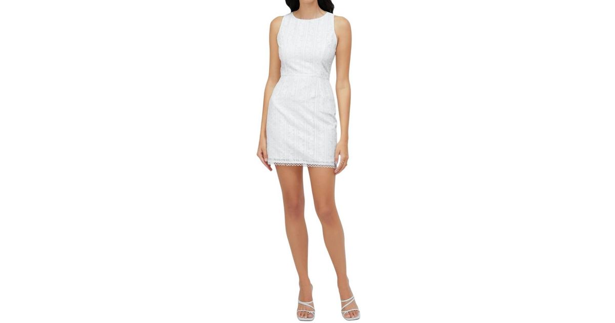 Lost + Wander Midsummer Dream Mini Dress in White | Lyst