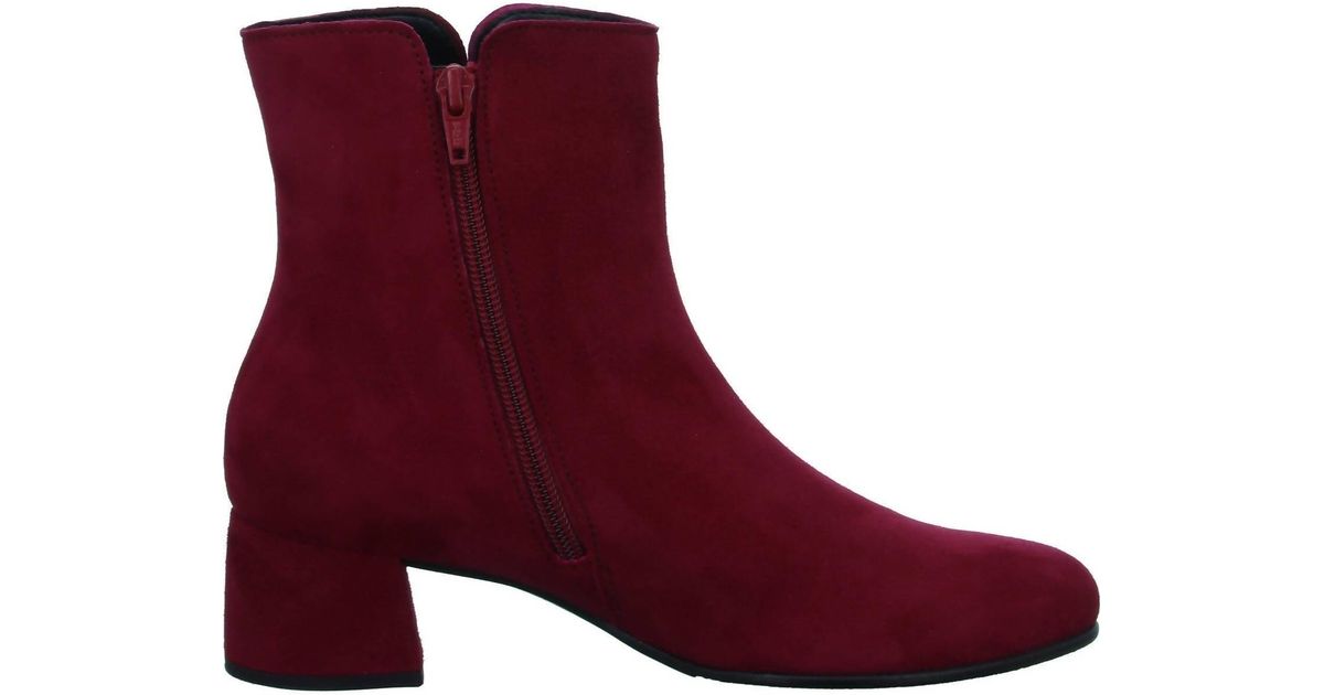 Gabor Veronica Side-Zip Boot in Purple | Lyst