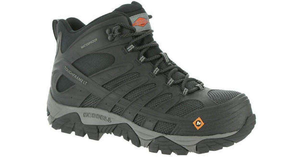 Merrell Moab Safety Oil Resistant Work & Safety Boot in Black for Men ...