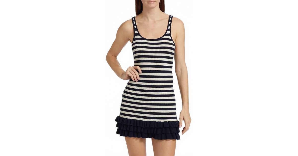 Brandon Maxwell Sutter Cashmere Mini Dress in Black | Lyst
