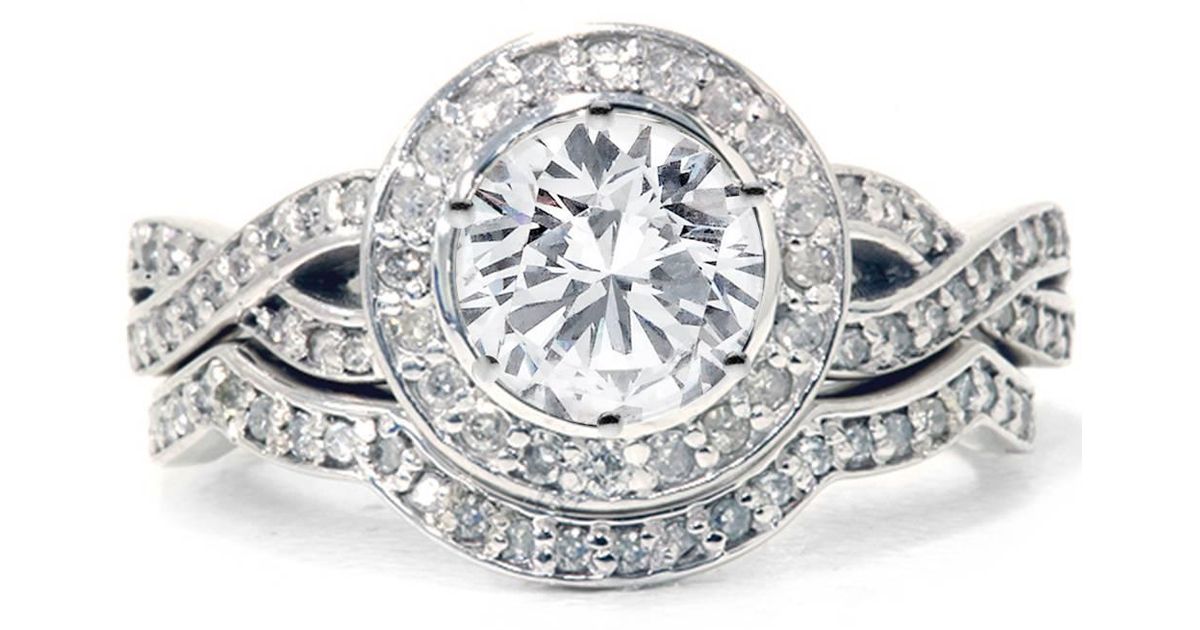 Pompeii3 1ct Diamond Engagement Ring Set in Metallic | Lyst Pompeii3 1ct Diamond Engagement Ring Set in Metallic | Lyst