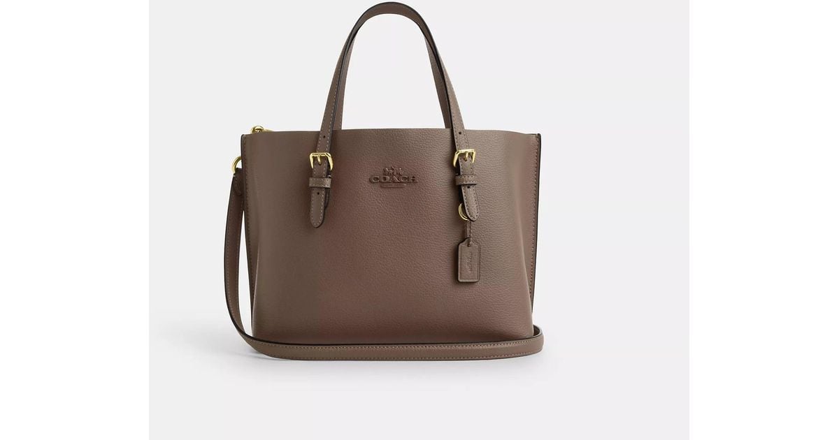 COACH Mollie Tote Bag 25 in Brown | Lyst