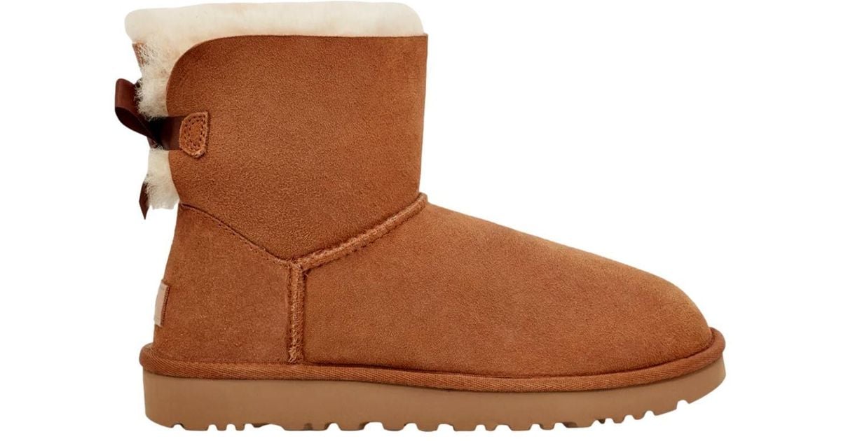UGG Mini Bailey Bow Ii Chestnut 1016501-Che in Brown | Lyst