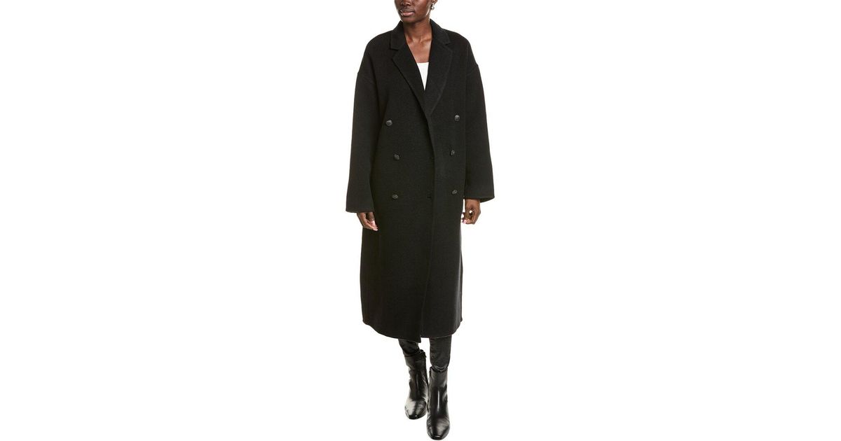 Rag & Bone Thea Italian Wool Splittable Coat in Black | Lyst