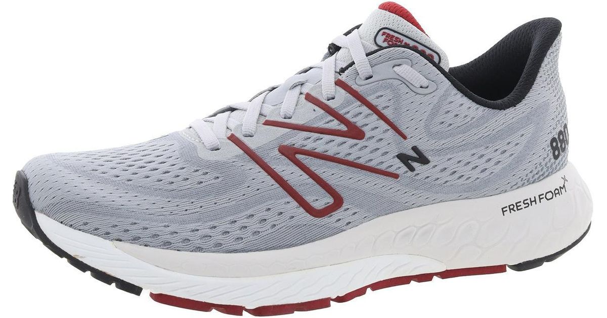 New Balance Fresh Foam X 880V12 Textured Knit Running Shoes in Gray for ...