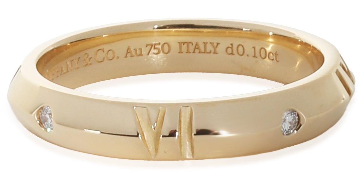 Tiffany & Co. Atlas Band in Metallic | Lyst