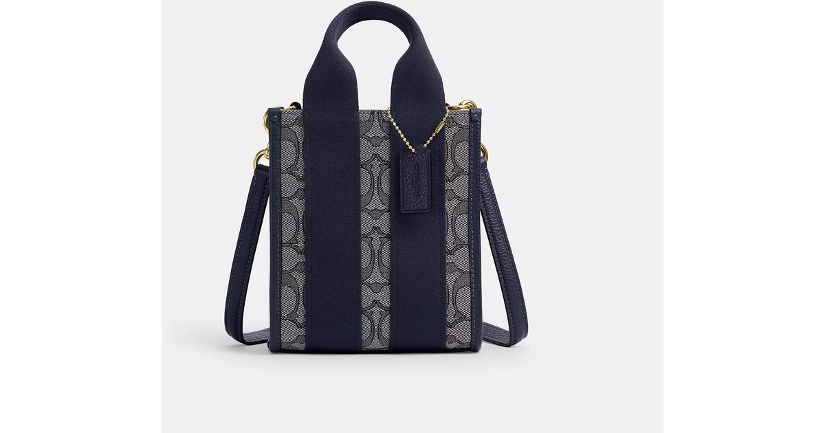 COACH Smith Mini Tote Bag in Blue | Lyst