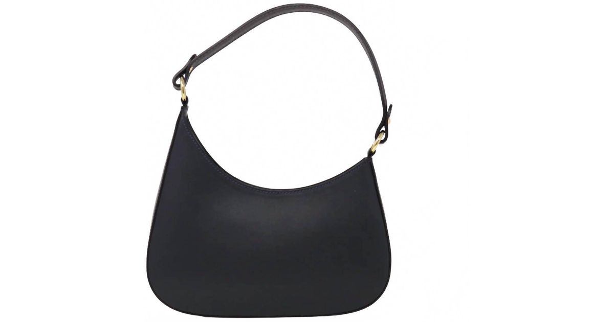 German Fuentes Italian Leather Shoulder Crossbody Bag in Black | Lyst