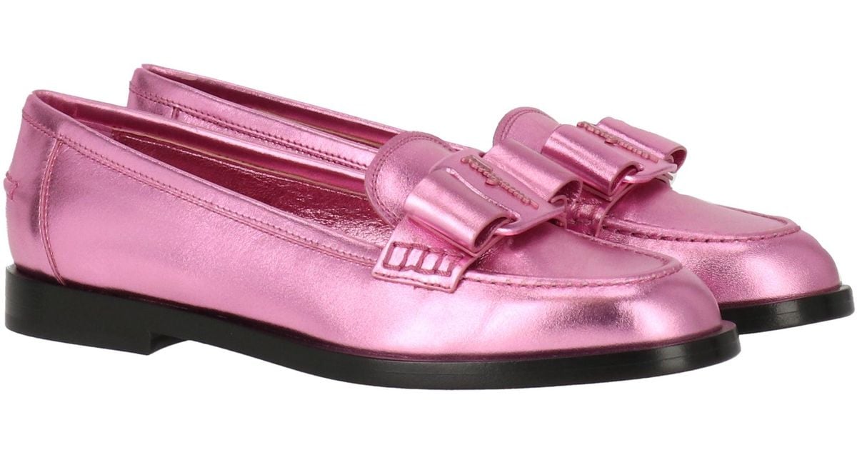 Ferragamo Light Loafer in Pink | Lyst