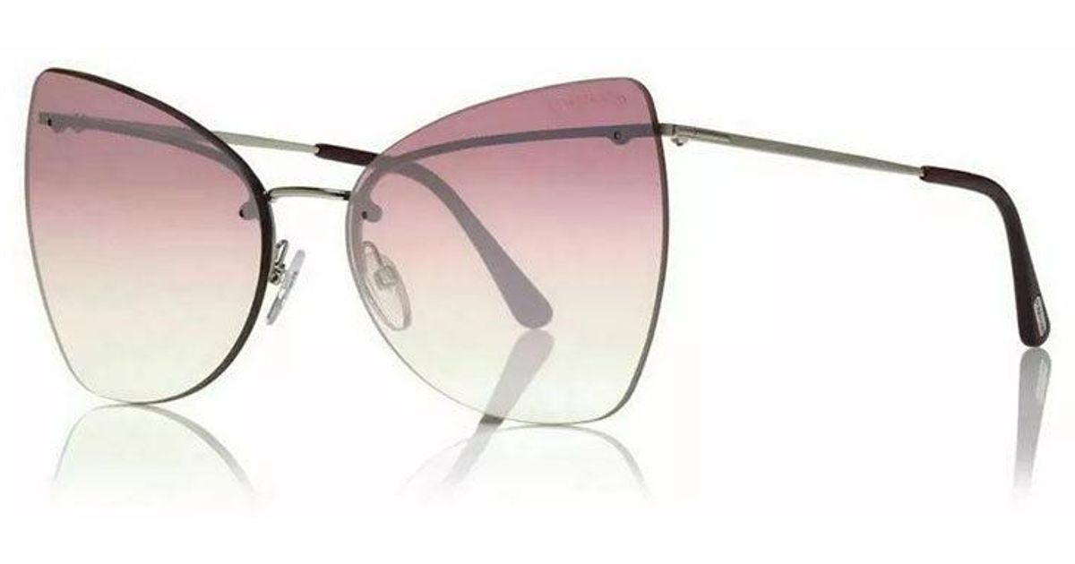 Tom Ford Butterfly Rimless, With A Frame And Gradient Mirror Lens in ...