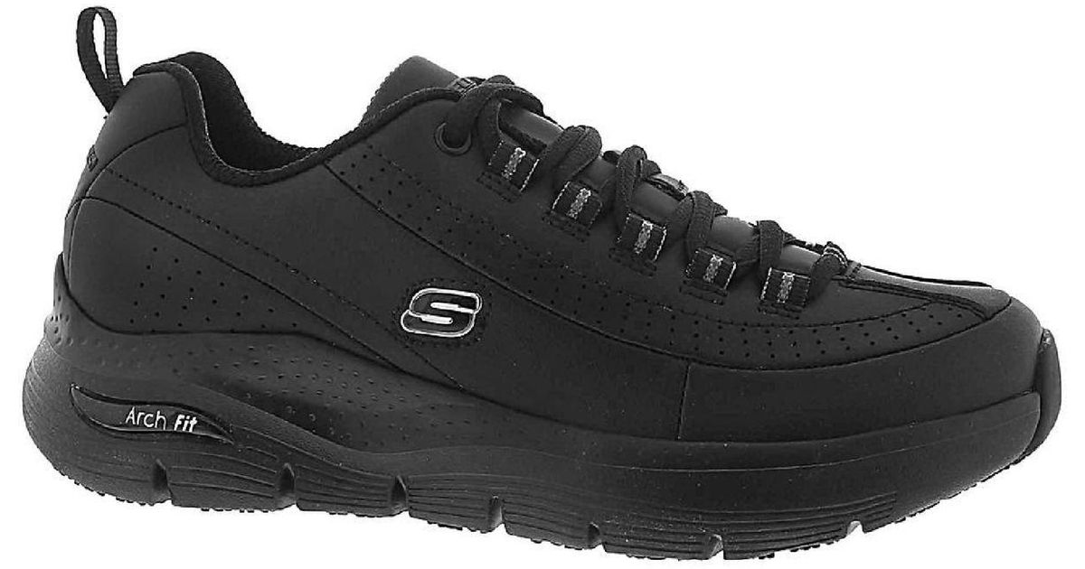 Skechers Trickell Ii Leather Slip Resistant Work And Safety Shoes in ...