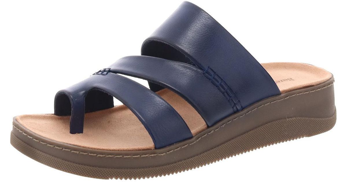 BareTraps Fresha Strappy Open Toe Slide Sandals in Blue | Lyst