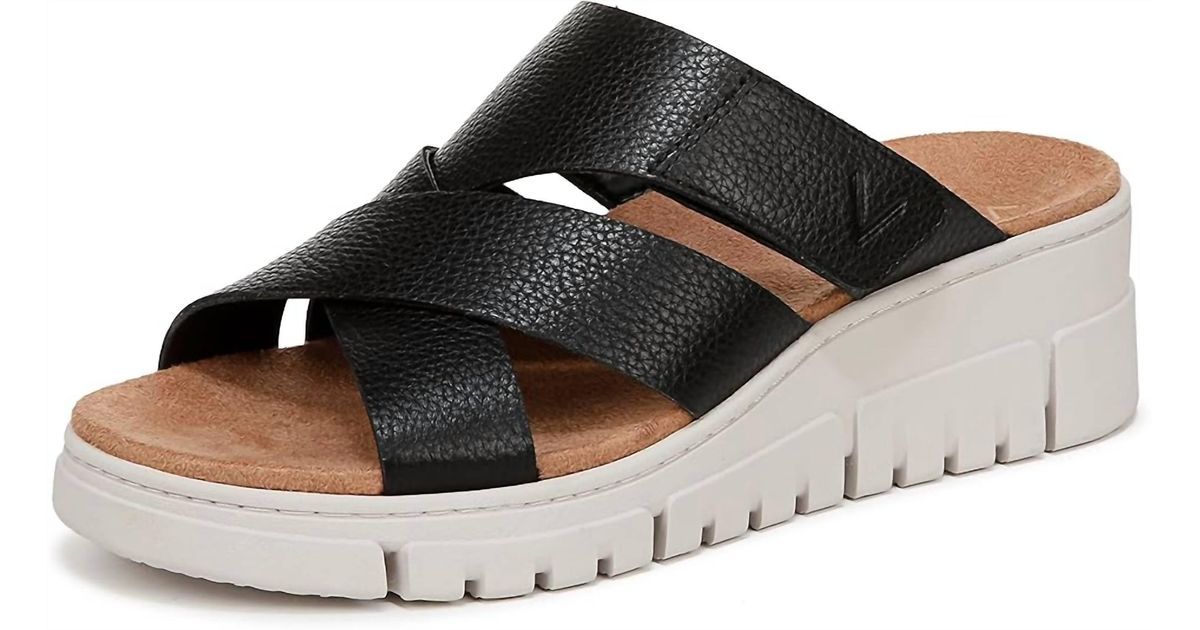 Vionic Uptown Sunset Wedge in Black | Lyst