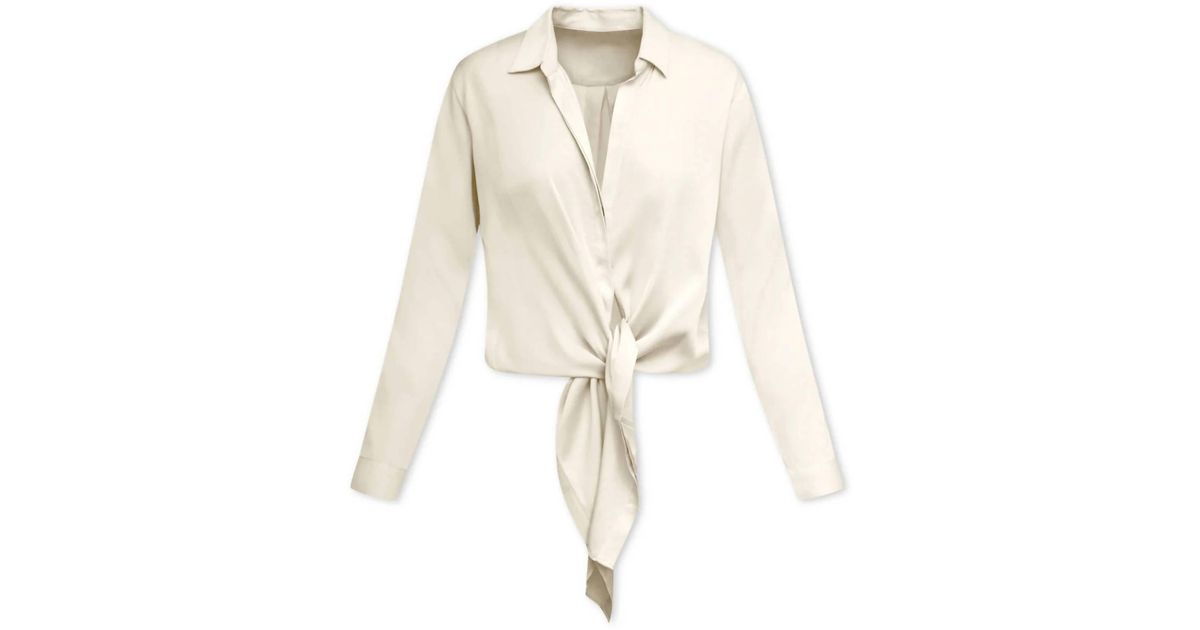 Nouvelle Silk95five Thai Top in Natural | Lyst