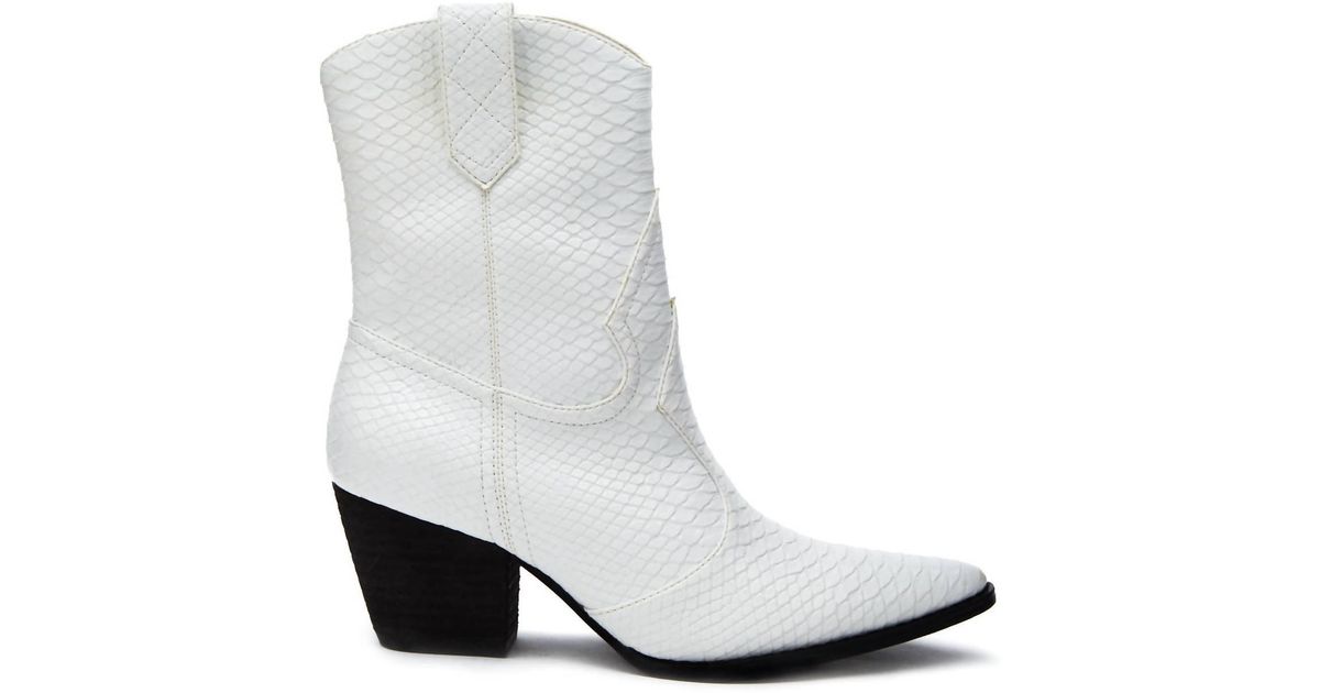 Matisse Bambi Western Boots in White | Lyst