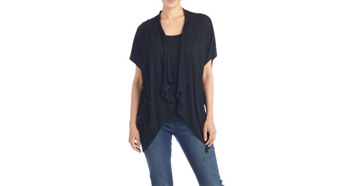 Coco + Carmen Abby Cardigan & Tank Set in Black | Lyst
