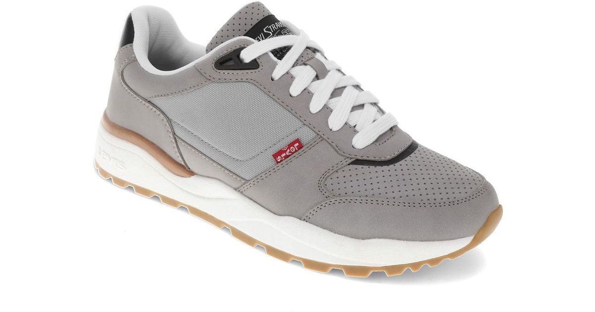 Levi's Ultra Synthetic Leather Casual Lace Up Sneaker Shoe in Gray for ...
