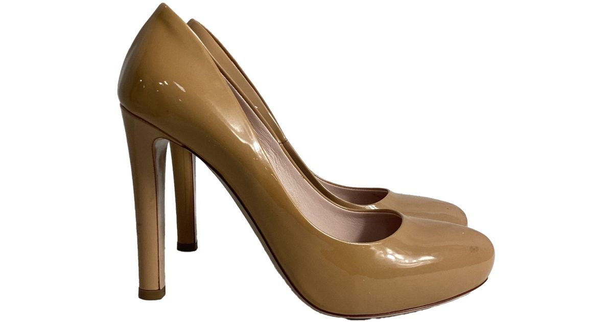 Miu Miu High Heel Pumps in Metallic | Lyst