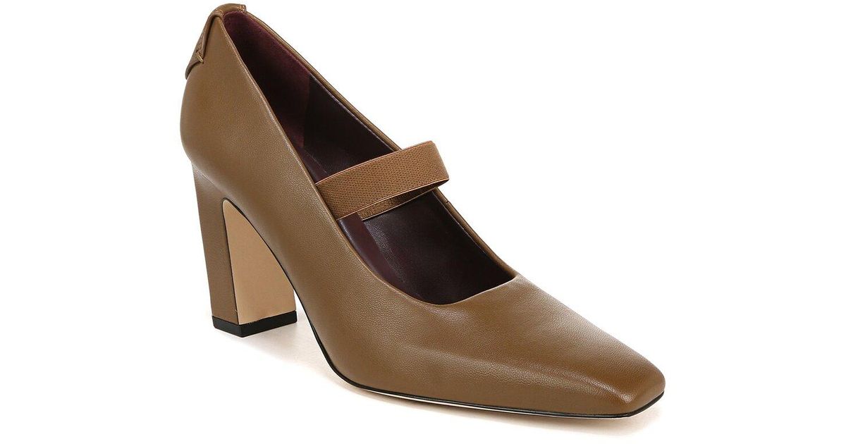 Franco Sarto Flexa Bria Leather Pump in Brown | Lyst