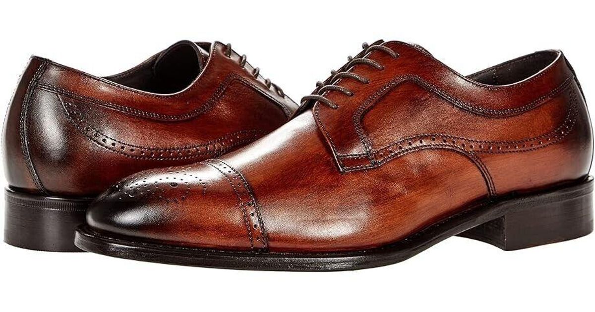 Johnston & Murphy Ellsworth Cap Toe Oxfords 10 Leather Shoes Zpo1557 in ...