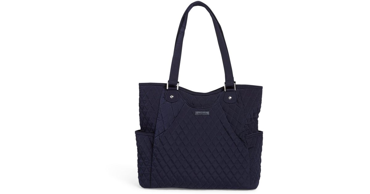 Vera Bradley Outlet Microfiber Large Glenna Satchel in Blue | Lyst