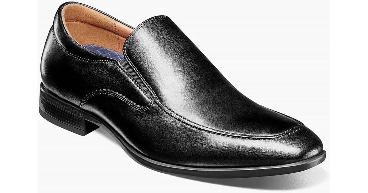 Florsheim Zaffiro Moc Toe Venetian Loafer in Black for Men | Lyst