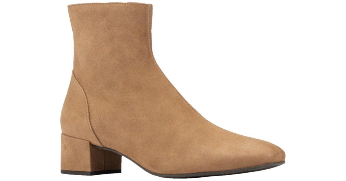 Aquatalia Larra Weatherproof Suede Boot in Brown | Lyst
