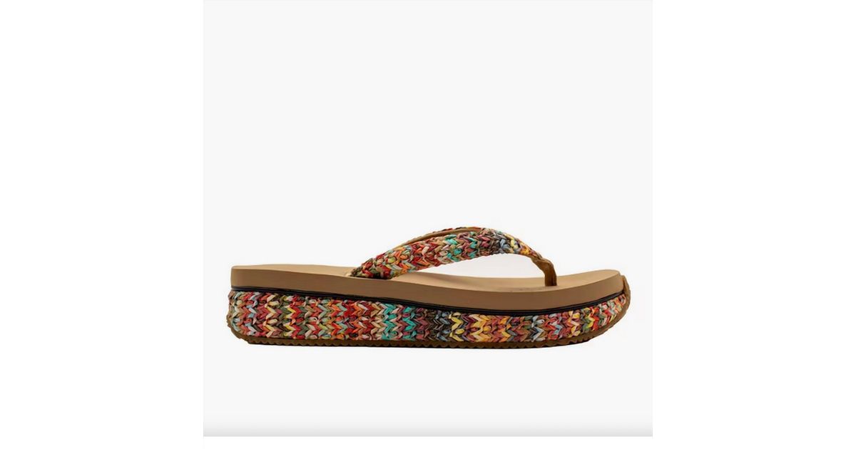Volatile Palau Sandals in Brown | Lyst