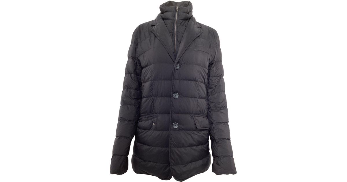 Herno Legend Down Blazer With Removable Bib in Blue | Lyst